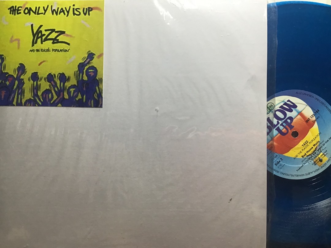 12 INCH Yazz - The Only Wat is Up OOP BLUE VINYL RECORD Anubis 12 ...