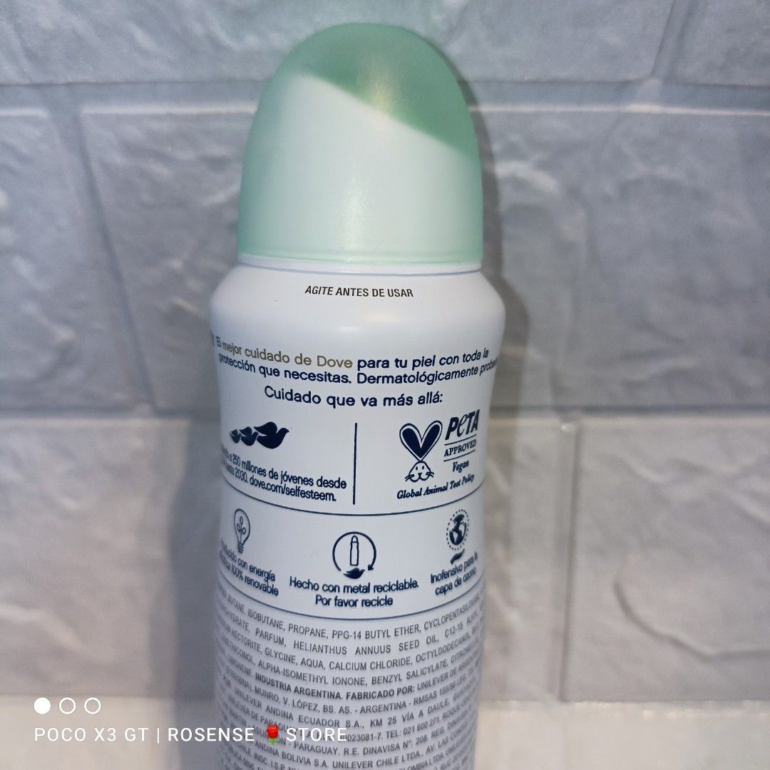 150ml 48 hours Dove Moisturising Cream Deodorant Spray Pink Go Fresh ...