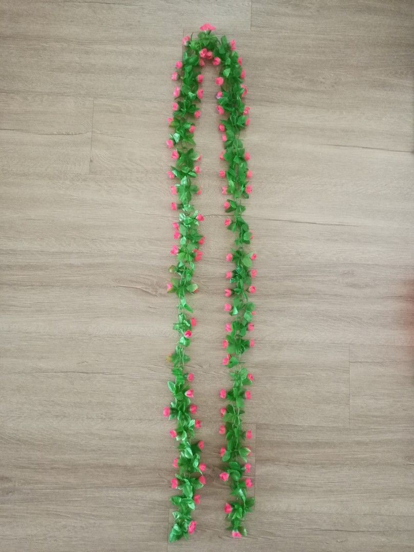 2.2m Flowers String, Furniture & Home Living, Home Decor, Artificial ...