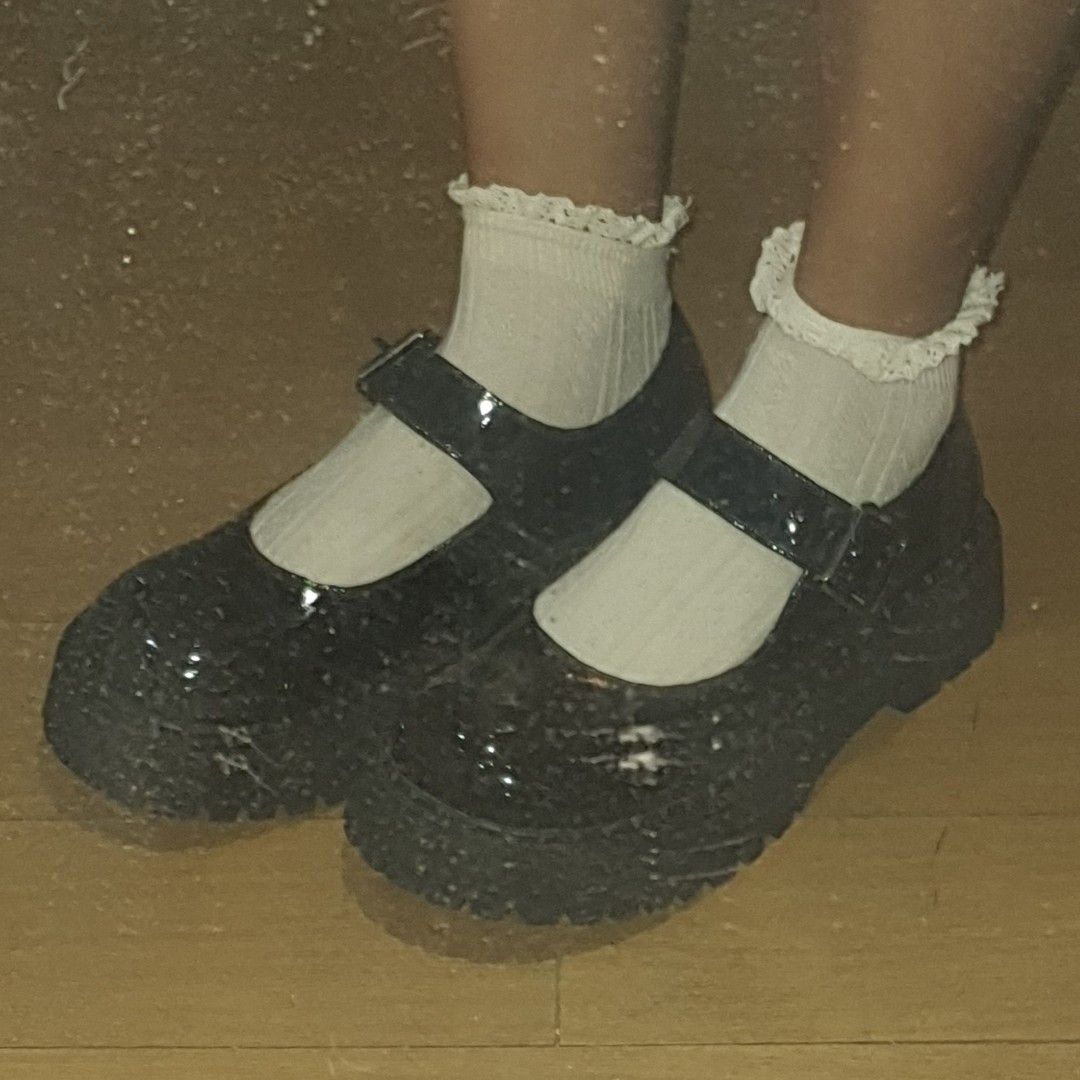 23cm | black mary jane platform shoes y2k goth lolita fairycore ...