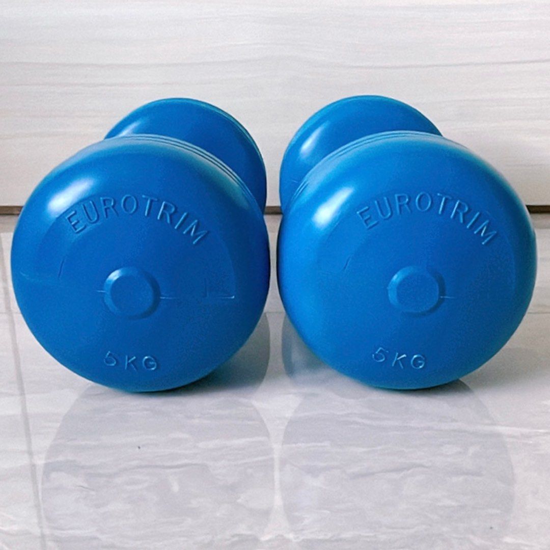 2 x 5KG Dumbbell, Sports Equipment, Exercise & Fitness, Weights ...