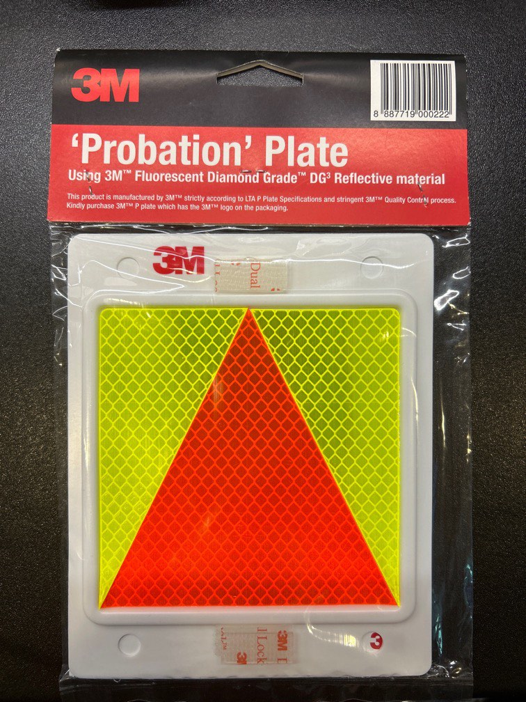 3M Probation Plate, Car Accessories, Accessories on Carousell