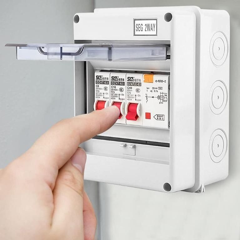 (95) 2 Way Consumer Unit Circuit Breaker Panel Mini Leakage Circuit ...