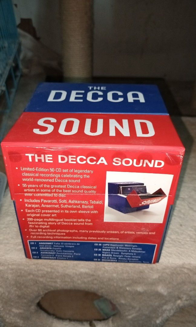 德版 50張 古典名盤 發燒天碟 THE DECCA SOUND 50 CD BOXSET, 興趣及遊戲, 音樂樂器 & 配件, 音樂與媒體 - CD 及 DVD - Carousell