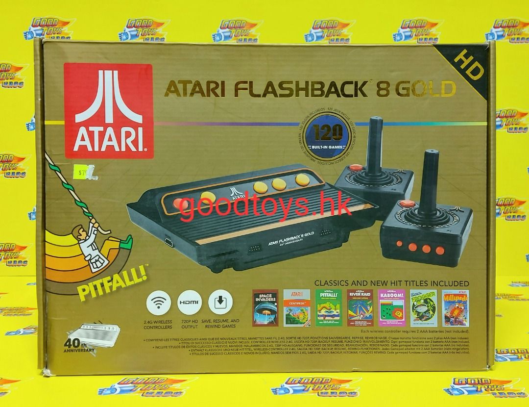 中古已開封 ATARI 40TH ANNIVERSARY FLASHBACK 8 GOLD, 興趣及遊戲, 玩具 & 遊戲類 - Carousell