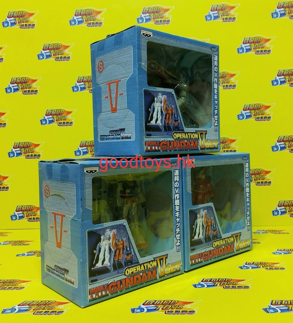 全新未開封 BANPRESTO 高達 景品 MOBILE SUIT GUNDAM OPERATION V SET V 作戰 全3種 元祖高達 ...