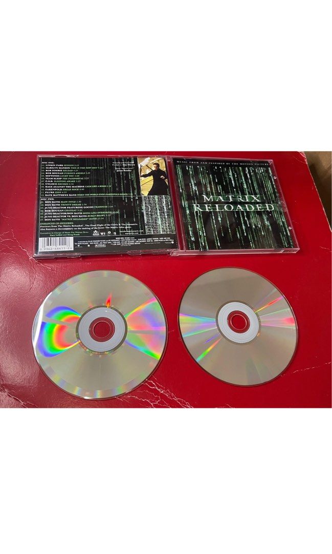 二十世紀殺人網絡 電影原聲大碟Matrix Reloaded OST 2003年 2CD 港版, 興趣及遊戲, 音樂樂器 & 配件, 音樂與媒體 - CD 及 DVD - Carousell