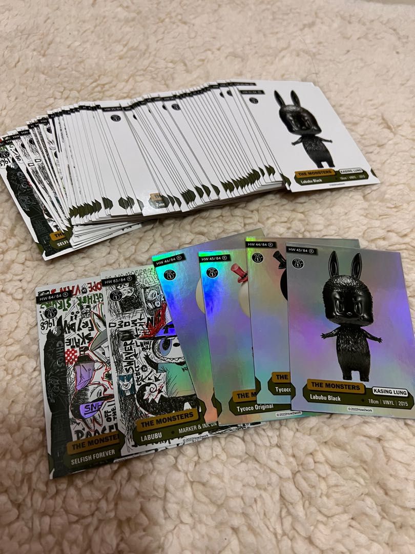 交換 Zimomo labubu the monster series 1 collectible trading card, 電子遊戲 ...