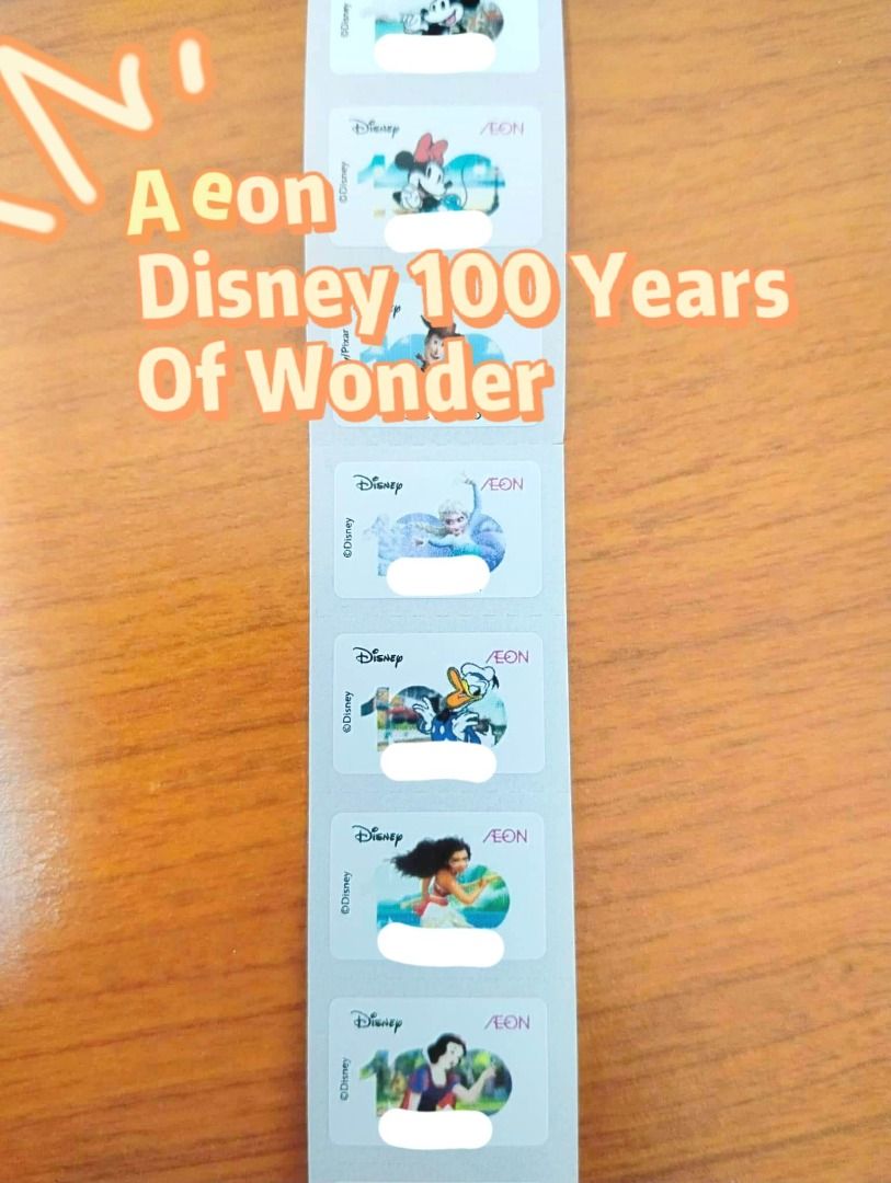 Aeon Disney 100 Years of Wonder Stickers, Hobbies & Toys, Toys & Games ...
