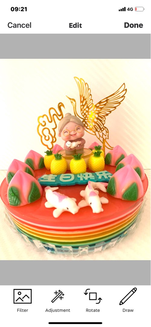 Ah Ma Agar birthday cake, Food & Drinks, Homemade Bakes on Carousell
