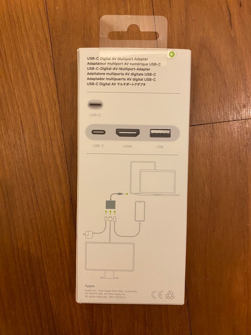 Apple USB-C Digital AV Multiport Adapter, Computers & Tech, Parts & Accessories, Cables ...