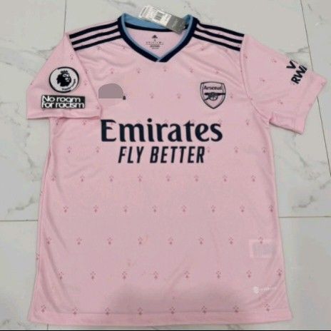 Arsenal 3rd pink fans version jersey 22 -23 +2patches, Men's Fashion ...