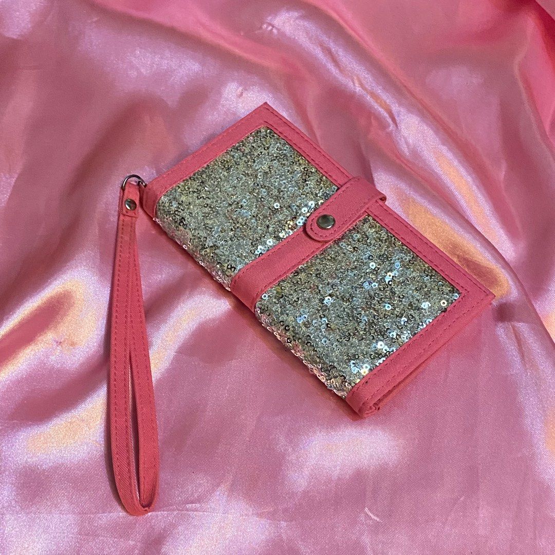 Avon: Pink Sparkly Sequence Wallet, Women's Fashion, Bags & Wallets ...