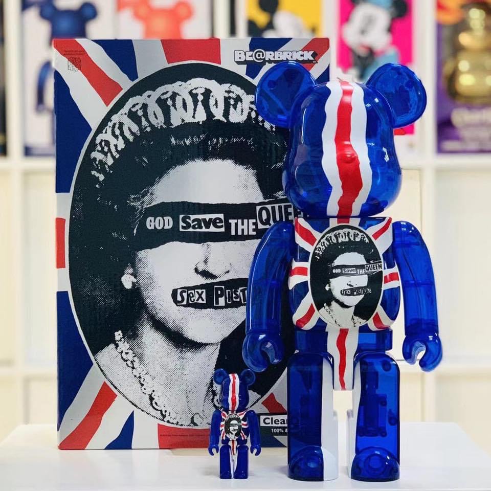 Bearbrick God Save The Queen 400% & 100% Clear version Be@rbrick ...