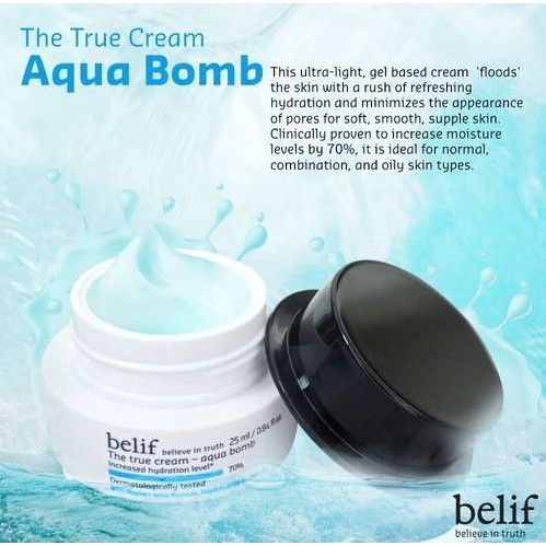 BELIEF THE TRUE CREAM Aqua Bomb Moisturizer 75ml, Beauty & Personal ...