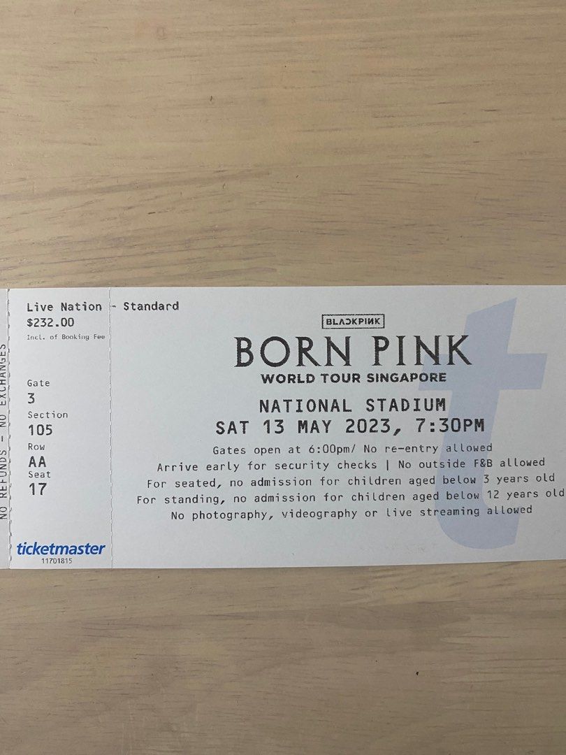 Blackpink Born Pink Tour CAT 3 (PEN B2) /CAT 7 Tickets WTS, Tickets ...