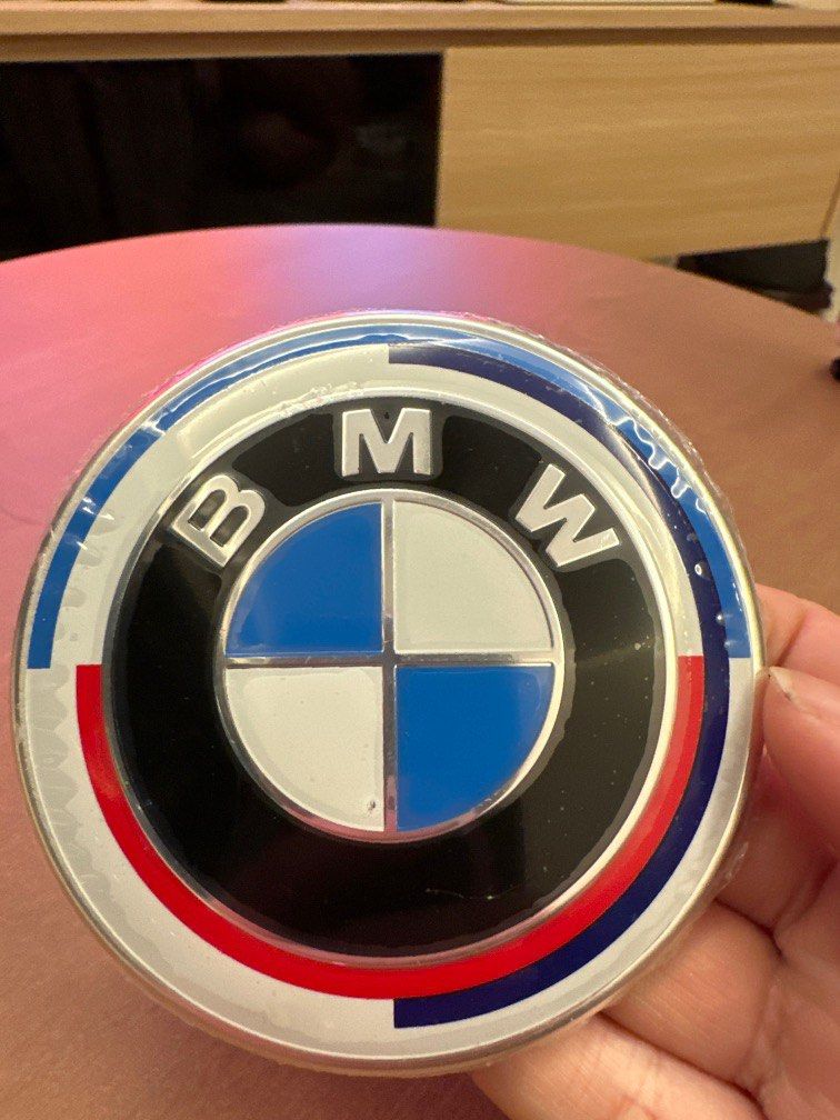 BMW 50th Anniversary Rear Emblem 82mm F10 Car Accessories