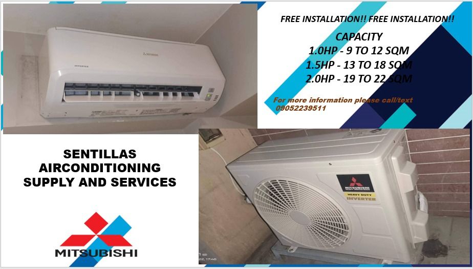 BRAND NEW SPLIT TYPE AIRCON WITH FREE INSTALLATION, TV & Home ...