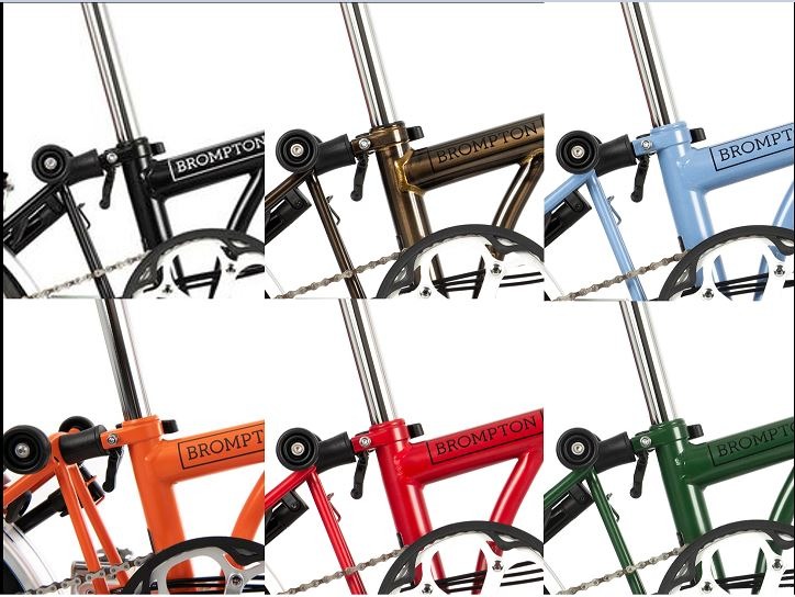 Brompton C Line Explorer - CLOUD BLUE, PICCADILLY BLUE, RACING GREEN ...
