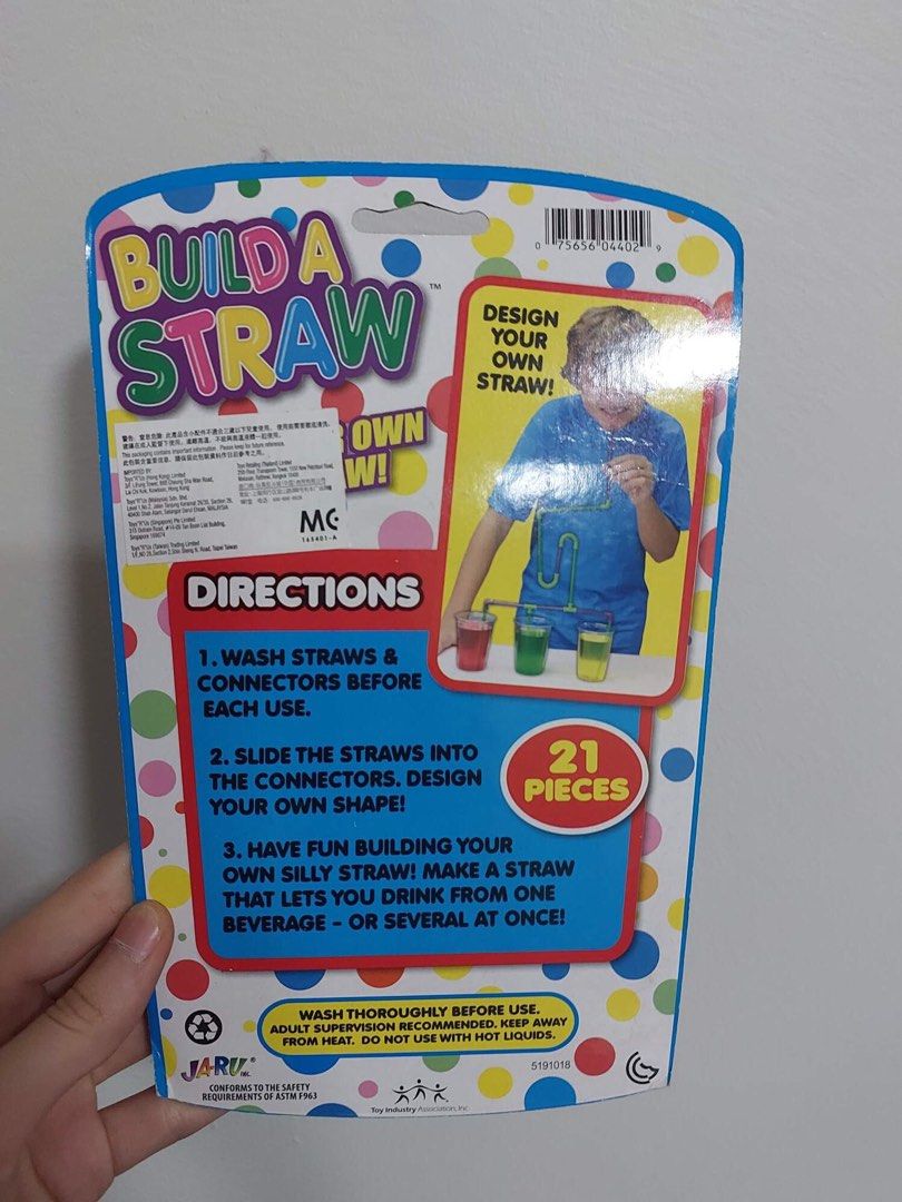 Build A Straw: Design Your Own Fun Game for Kids, Hobbies & Toys, Toys ...