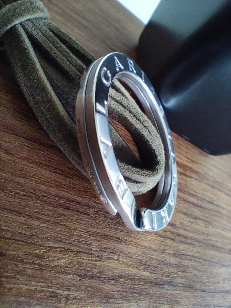 "Bvlgari Bvlgari" Silver Key Ring, Luxury, Accessories on Carousell