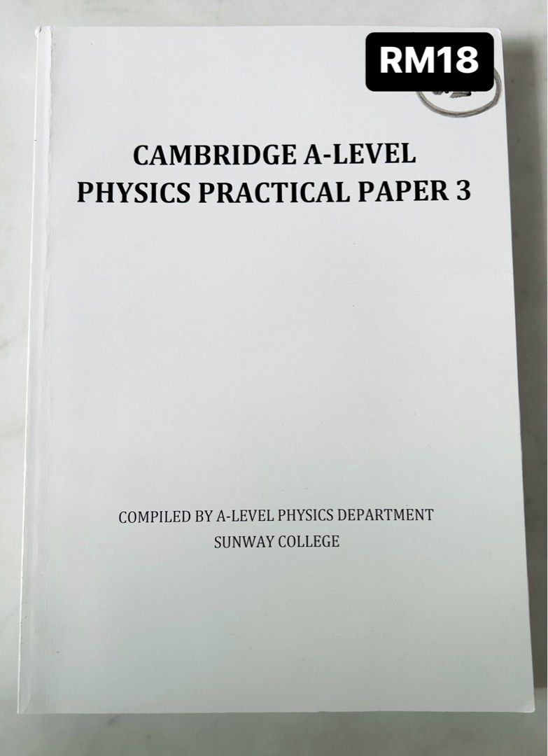 Cambridge A-level Physics Practical Paper, Hobbies & Toys, Books ...