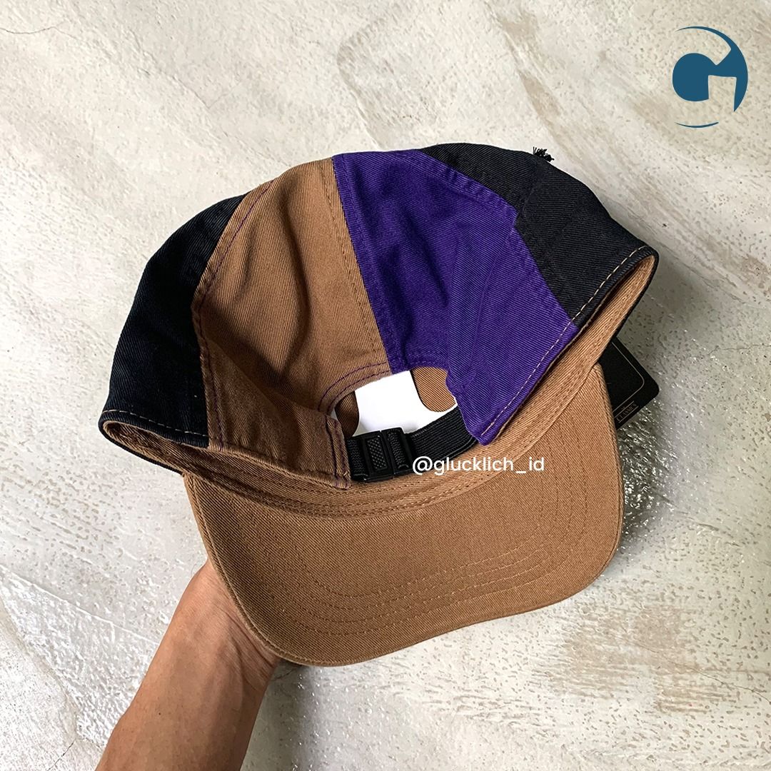Carhartt WIP, Triple Cap in Tawny, Dark Iris & Black, Fesyen Pria ...