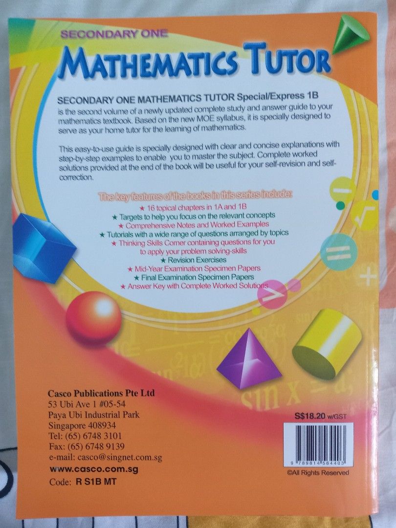 Casco Secondary 1 Math assessment book, Hobbies & Toys, Books ...