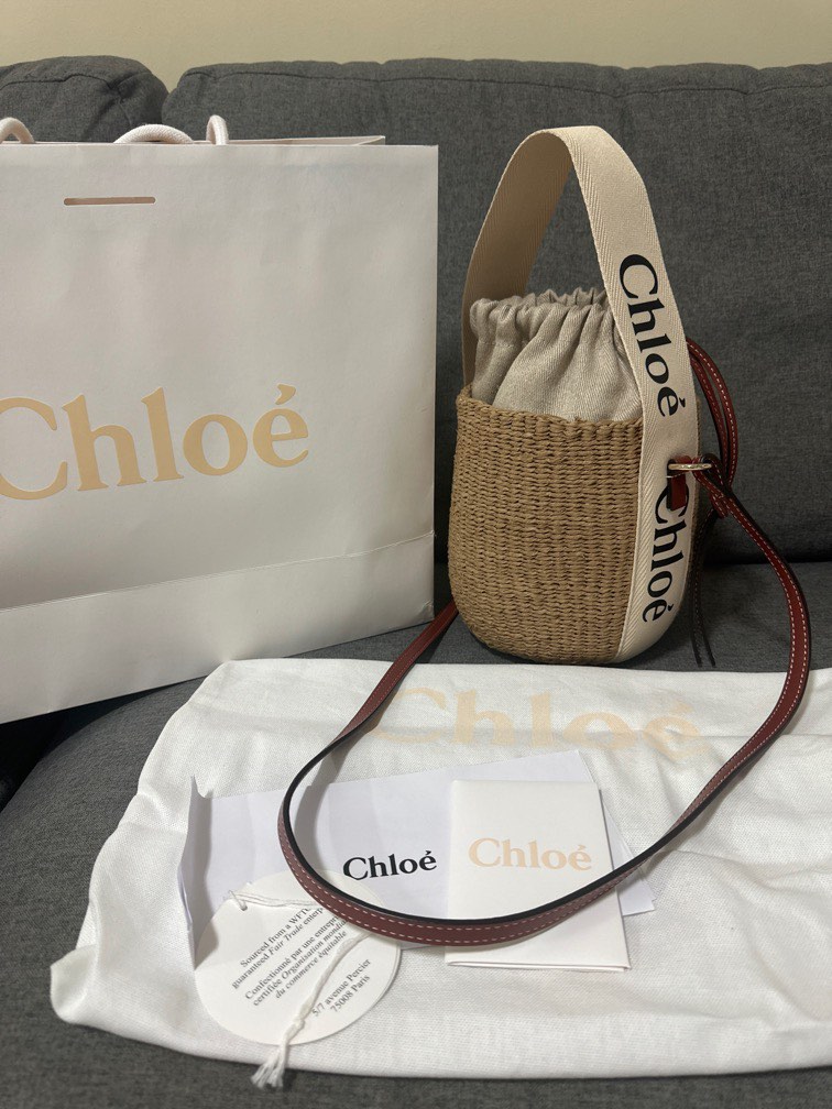 Chloe small woody basket, Luxury, Bags & Wallets on Carousell