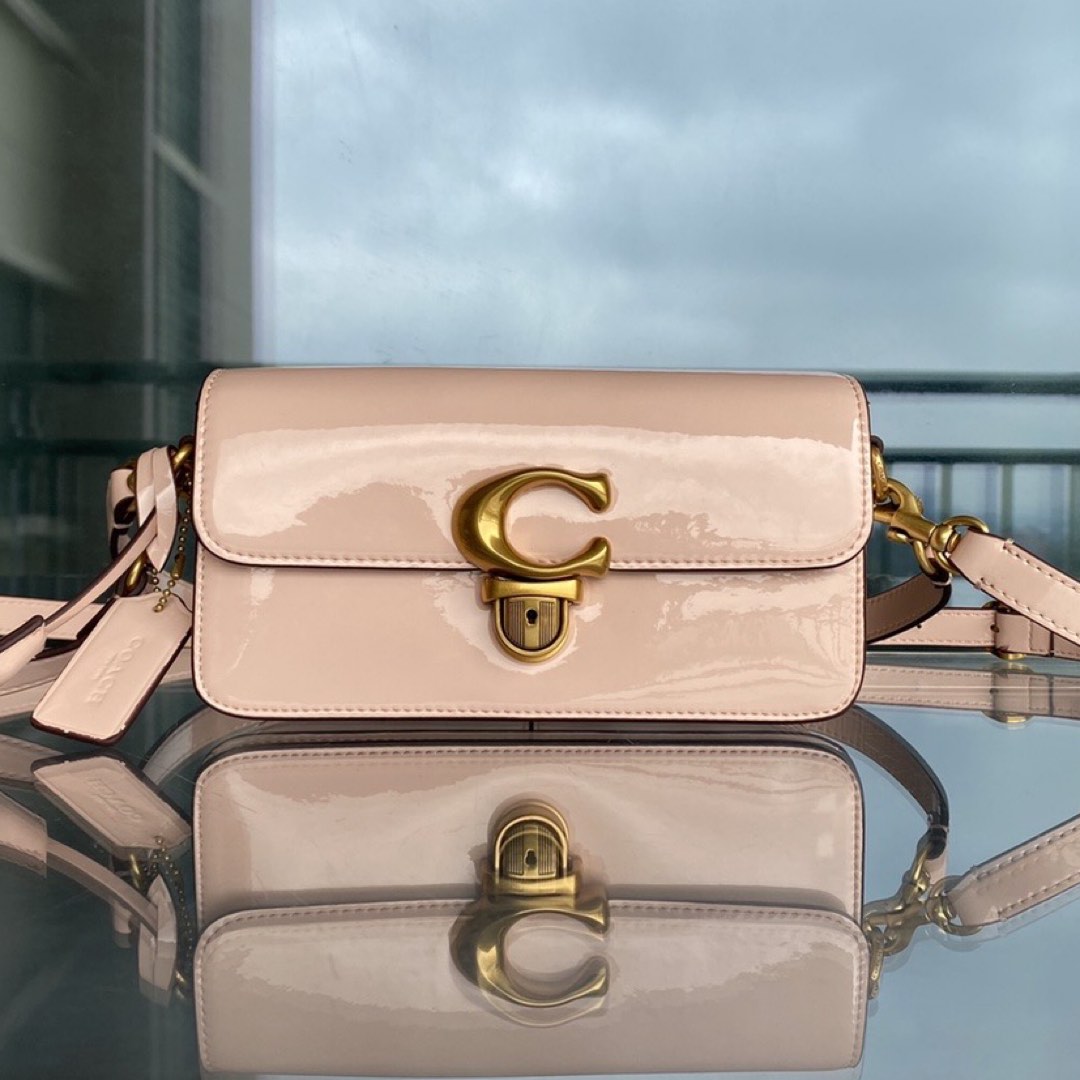 Coach Patent Studio Crossbody Bag, Women's Fashion, Bags & Wallets ...