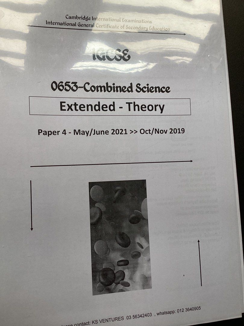 Combined Science Extended Theory Past Year Paper, Hobbies & Toys, Books ...