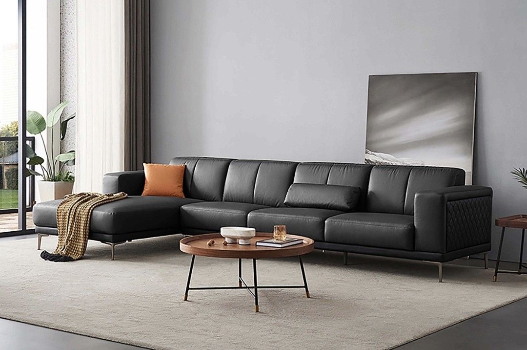 Corbett L-Shape Sofa Rest Section on Right, Furniture & Home Living ...