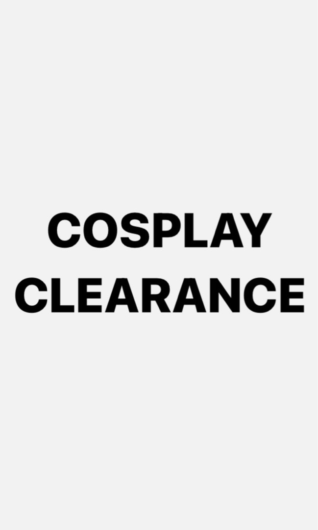 cosplay clearance, Hobbies & Toys, Memorabilia & Collectibles, J-pop on ...