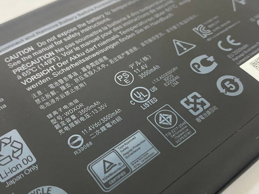 DELL WDX0R BATTERY, Computers & Tech, Laptops & Notebooks on Carousell