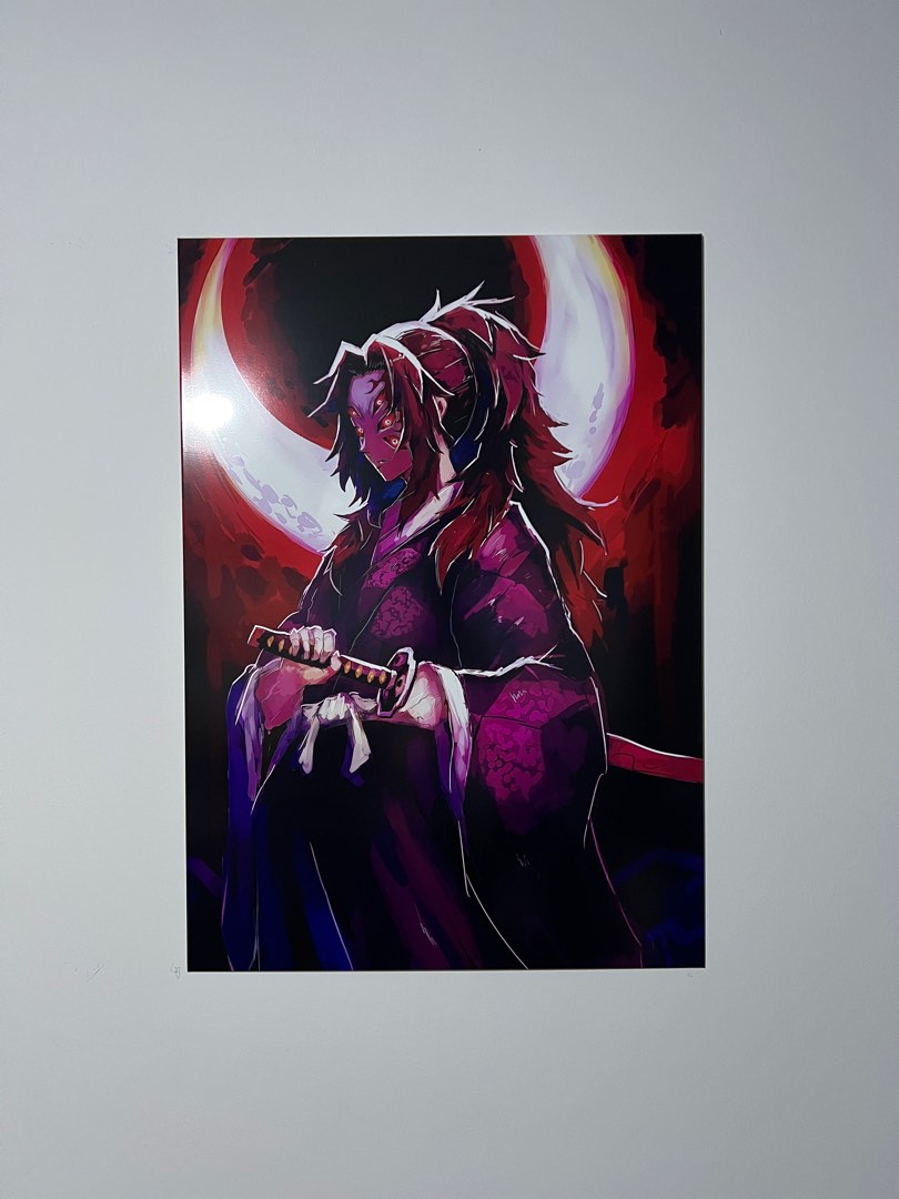 Demon Slayer Displate Poster Kokushibo Upper Rank One, Hobbies & Toys ...