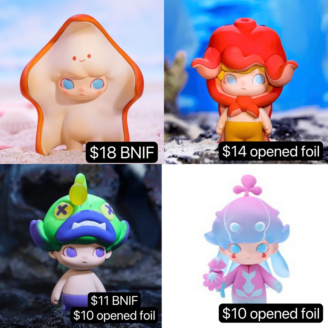 Dimoo space travel & aquarium series (starfish, octopus, anglerfish ...