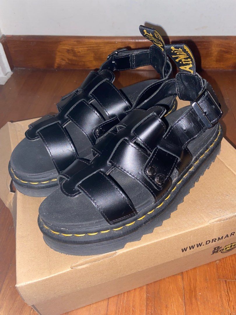 Dr. Martens Terry Sandals (Black), Women's Fashion, Footwear, Sandals ...