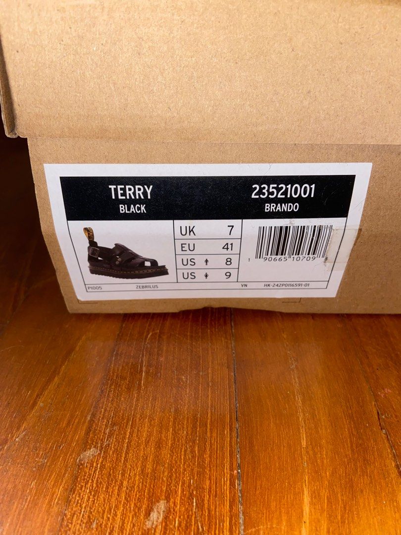 Dr. Martens Terry Sandals (Black), Women's Fashion, Footwear, Sandals ...