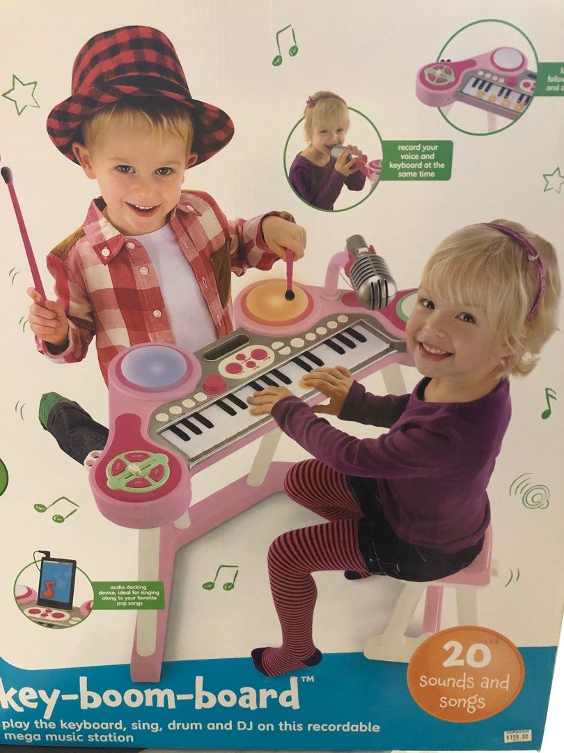 ELC kid Early Learning Centre Keyboom Board - Pink, Hobbies & Toys ...