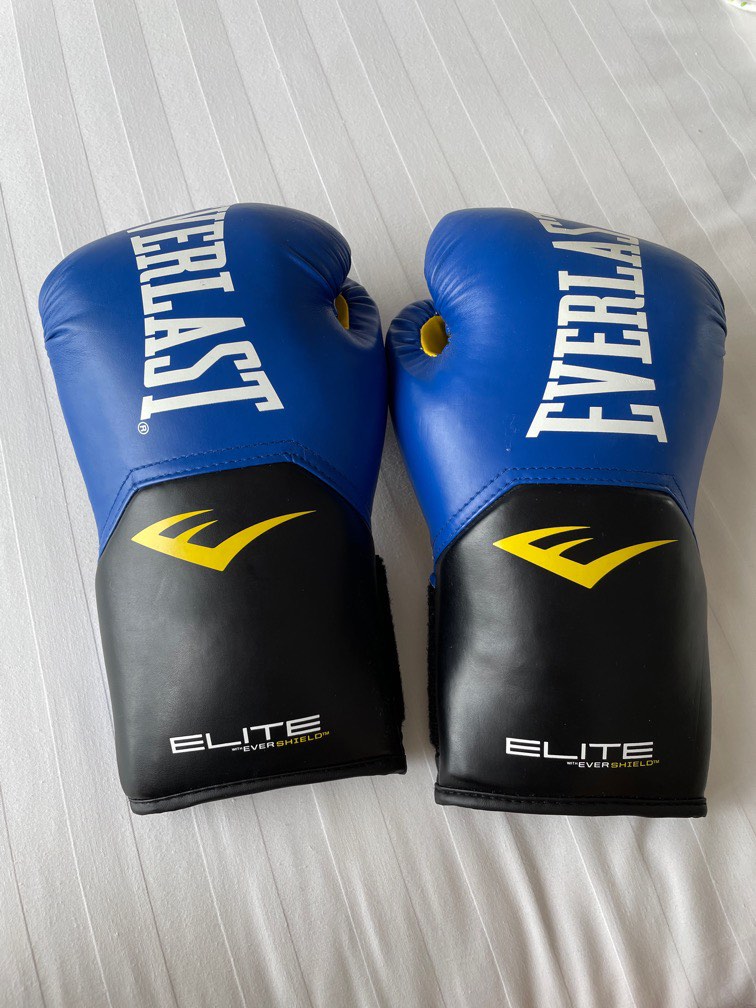 EverLast Elite boxing glove 12oz blue, Sports Equipment, Exercise ...