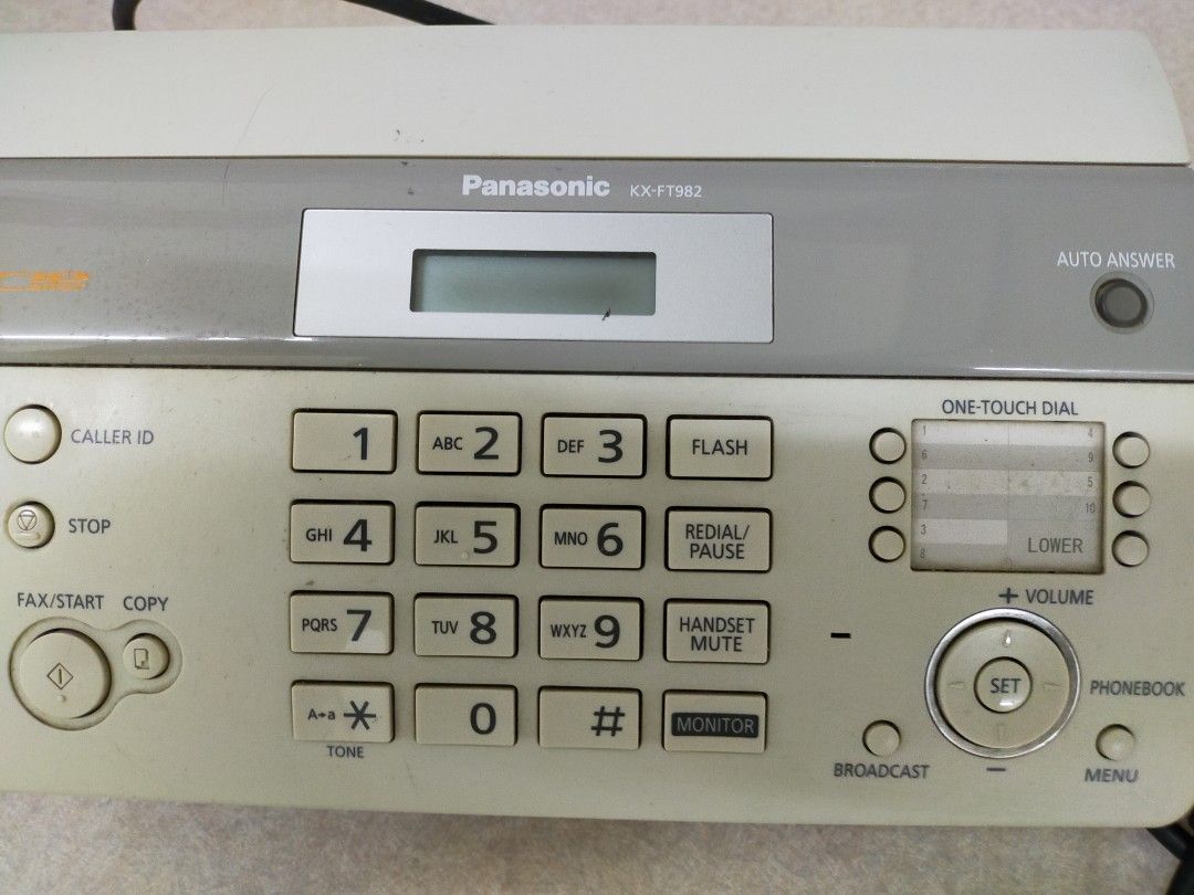 Fax Machine - PANASONIC KX - FT982, TV & Home Appliances, Other Home ...