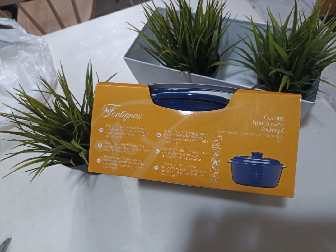 Fontignac Cocotte French Oven Kochtopf Ceramic 2L, Furniture & Home ...