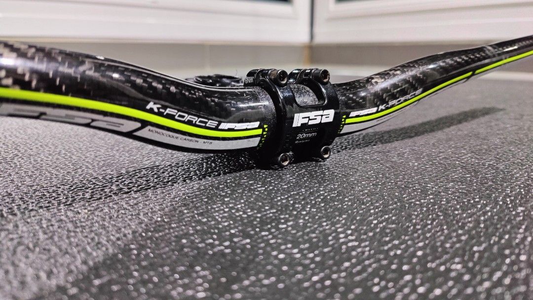 FSA cockpit, carbon k-force handlebar, Sports Equipment, Bicycles ...