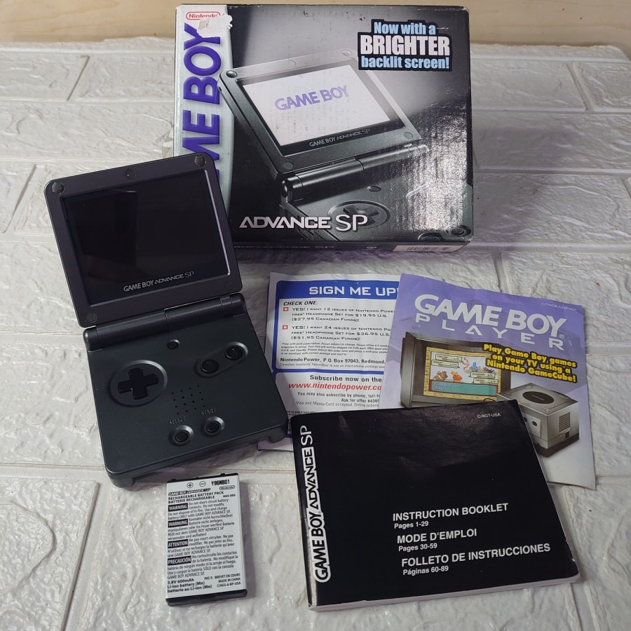 Game Boy Advance SP AGS-101 Graphite Original (BACA DESKRIPSI DULU YA), Video Game, Konsol di ...