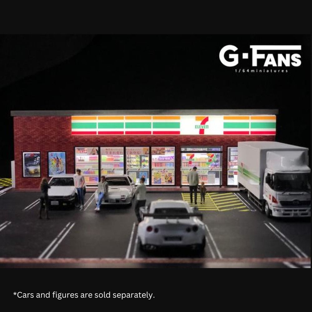 G-Fans 1/64 Scale 7-Eleven Building Diorama Model (710020), Hobbies ...