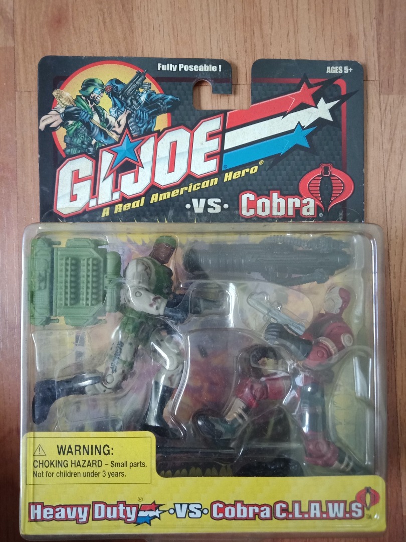 GI Joe vs Cobra Heavy Duty vs Cobra CLAWS Hasbro 2001, Hobbies & Toys ...