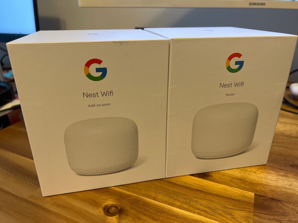 Google Nest Wifi pack: Router + Add-on Point, Computers & Tech, Parts & Accessories, Networking ...