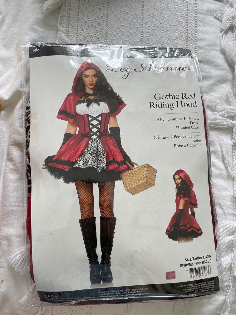 Gothic red riding hood dress up XL, Women's Fashion, Dresses & Sets ...
