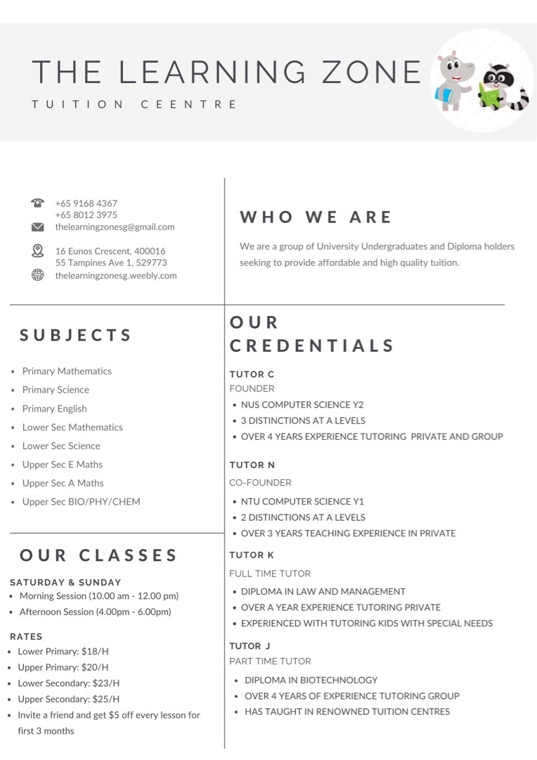 Group Tuition, Learning & Enrichment, Enrichment & Tuition on Carousell