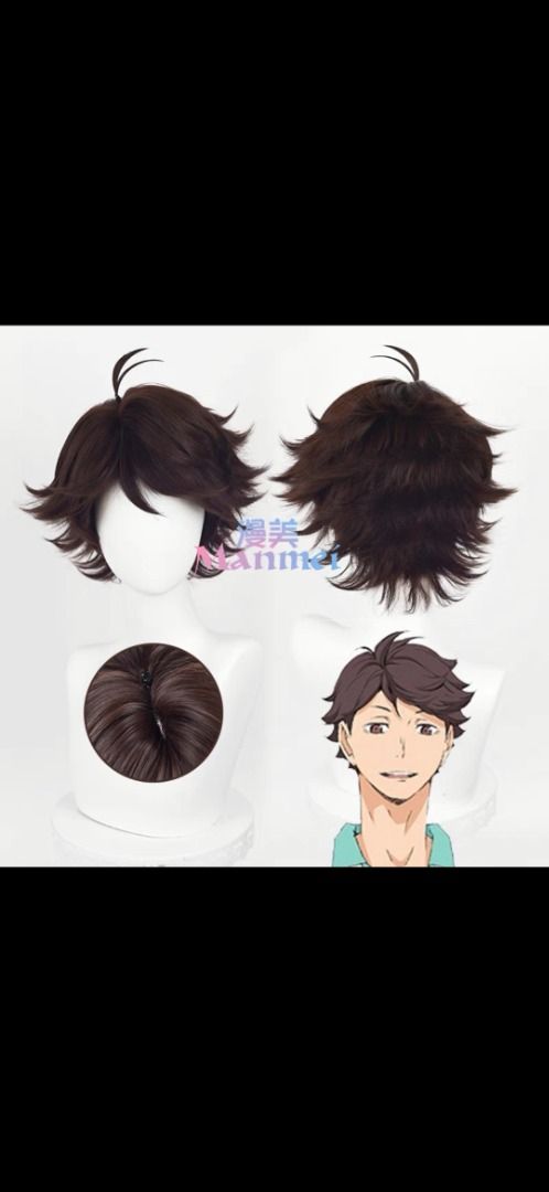 haikyuu cosplay oikawa toru cos clothing wig 排球少年 及川彻, Women's Fashion ...
